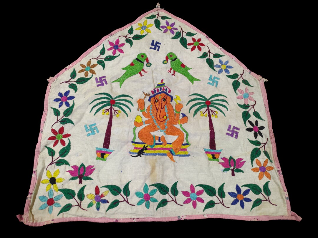 Banjara Wall Hanging Figurer Work Antique Rare Ganesh Sthapana ...