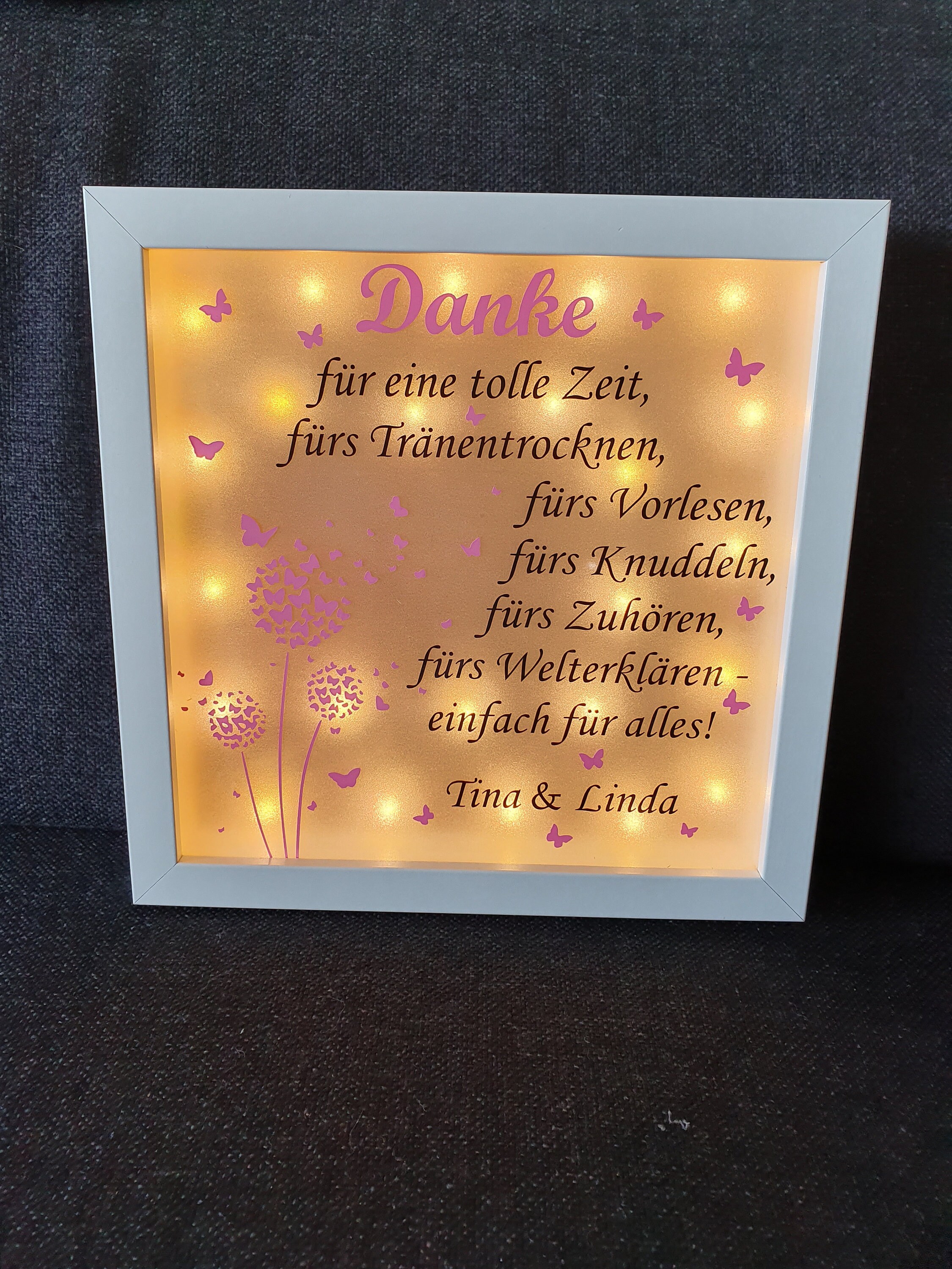 Illuminated Picture Frame, as a Farewell Gift for Educators ...