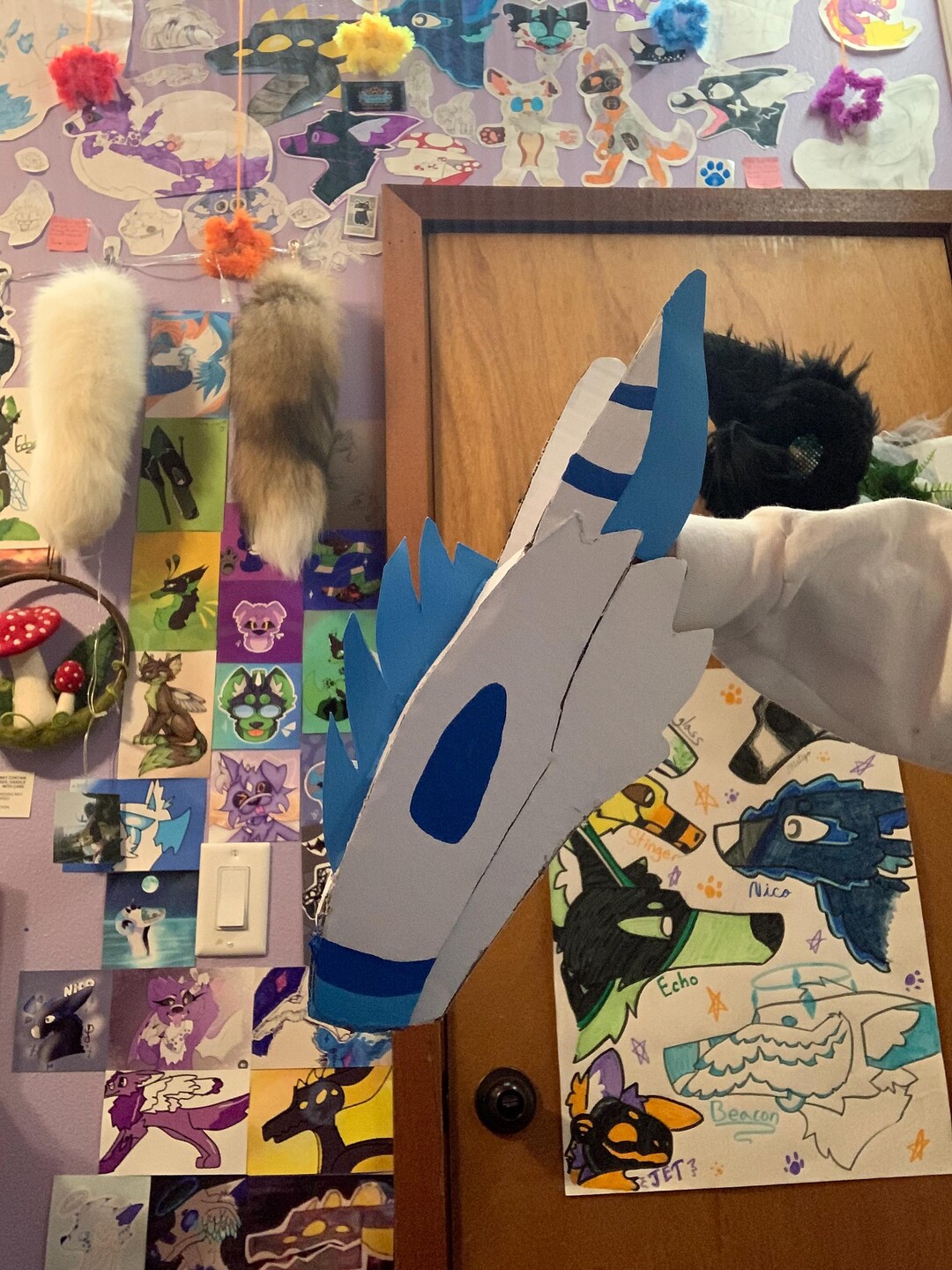 Seagull cardboard Dragon Puppet - Etsy