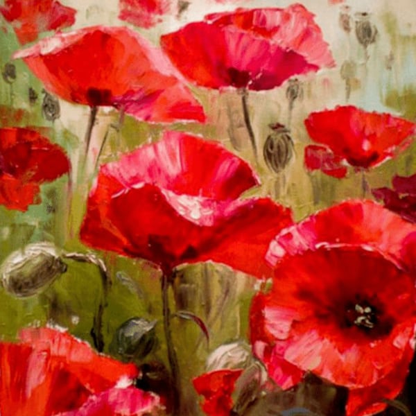 Acrylic Poppies - Etsy