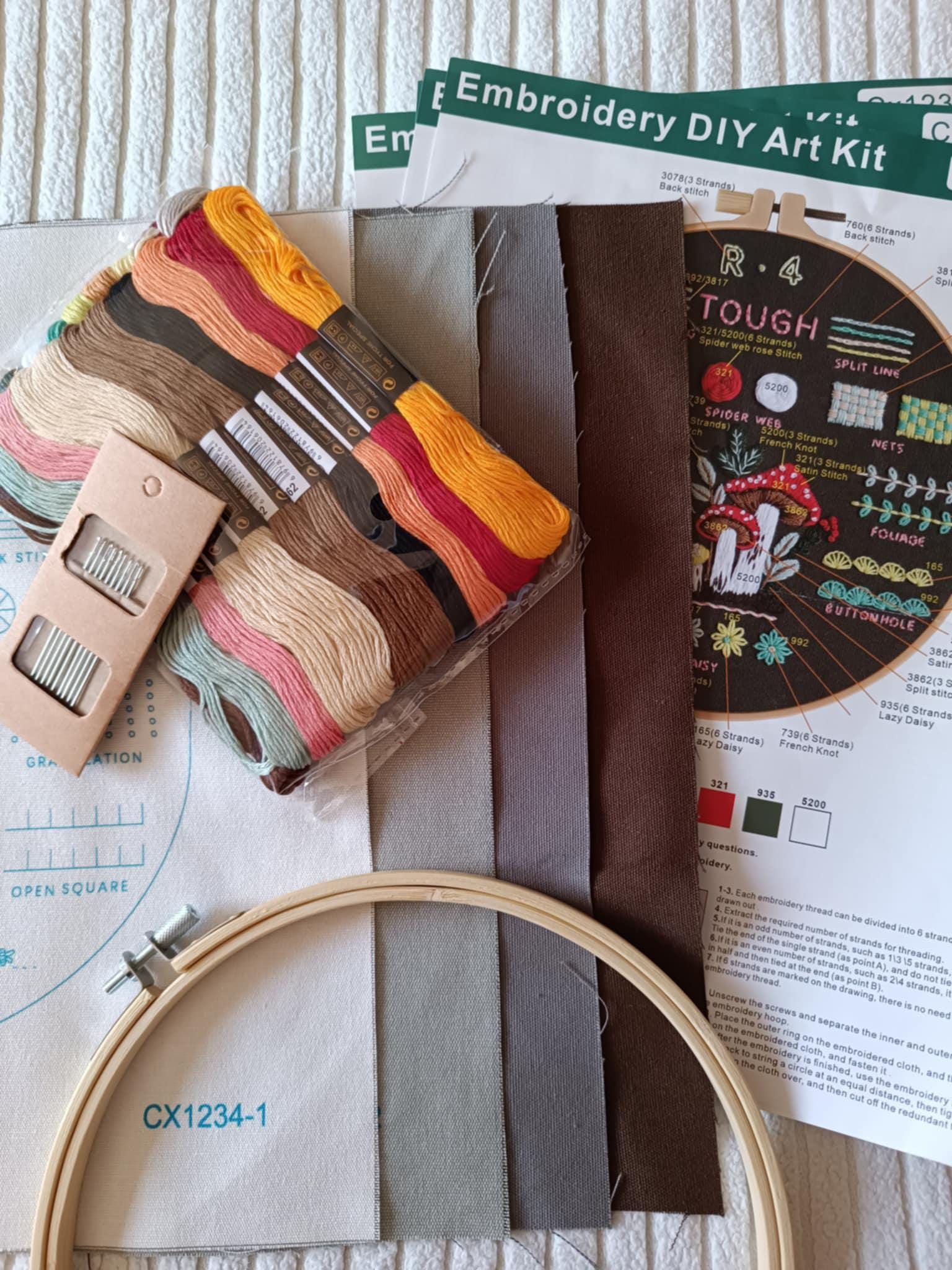 Embroidery Progression Kit, Skill-building Designs (easy to Expert) Set ...