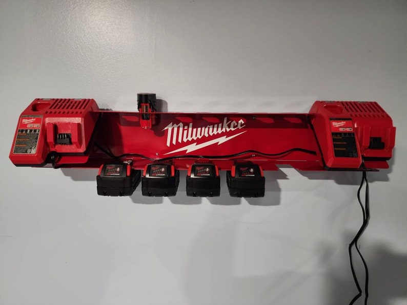 Milwaukee M18 M12 Charging Station & Battery Holder - Etsy