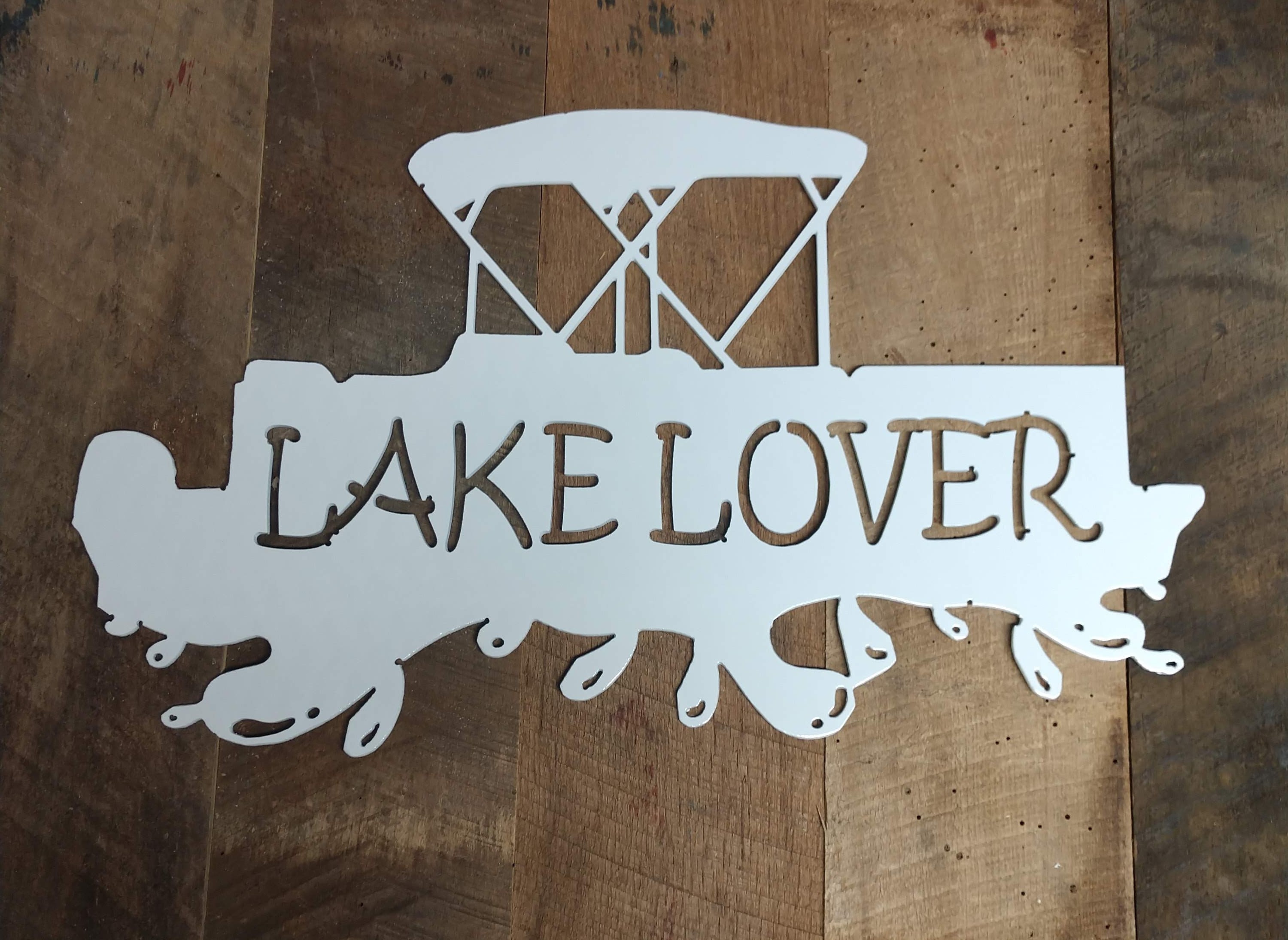 Lake Lover Pontoon Boat Metal Sign - Etsy