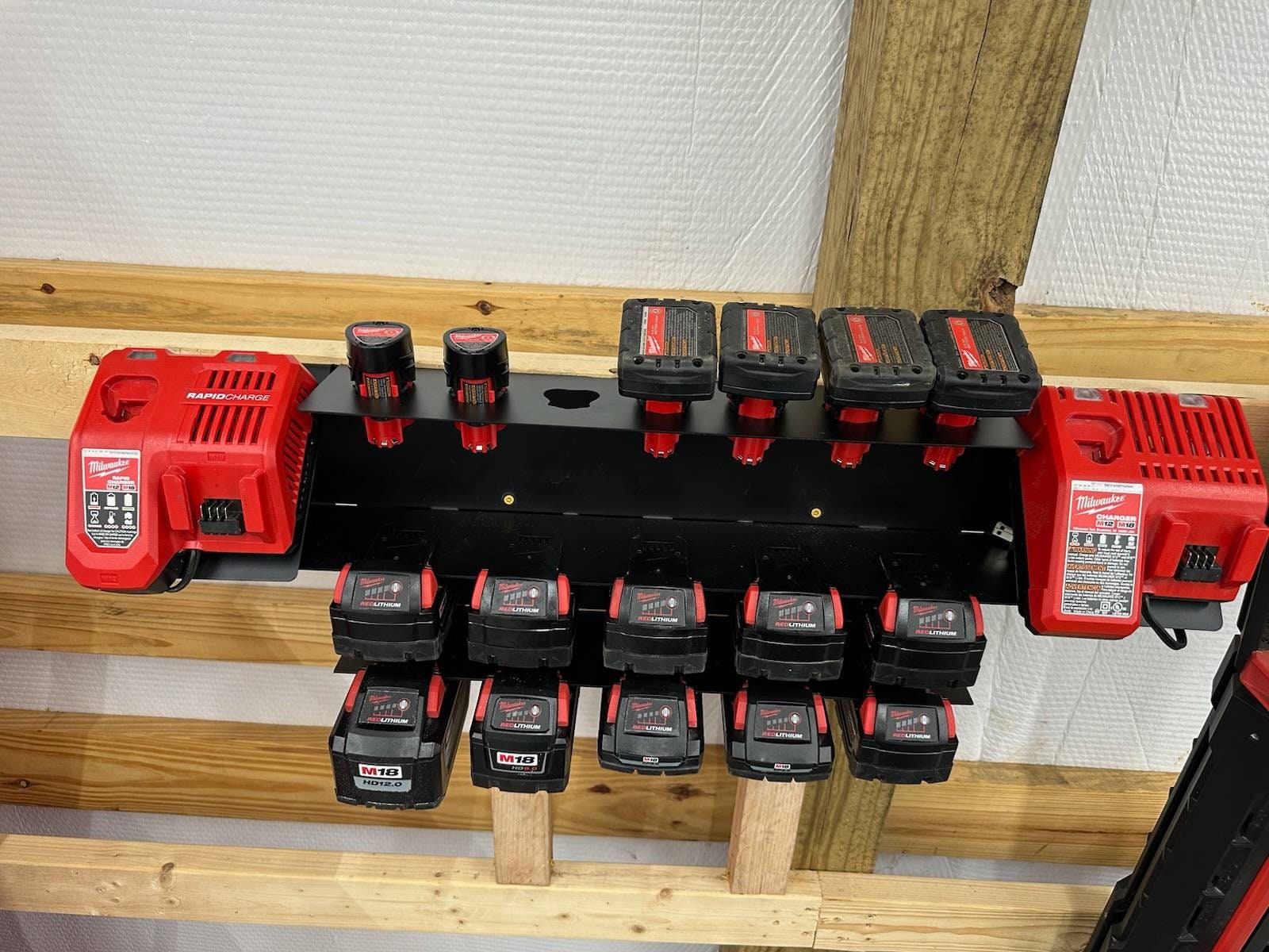 Milwaukee M18 M12 Charging Station & Battery Holder - Etsy