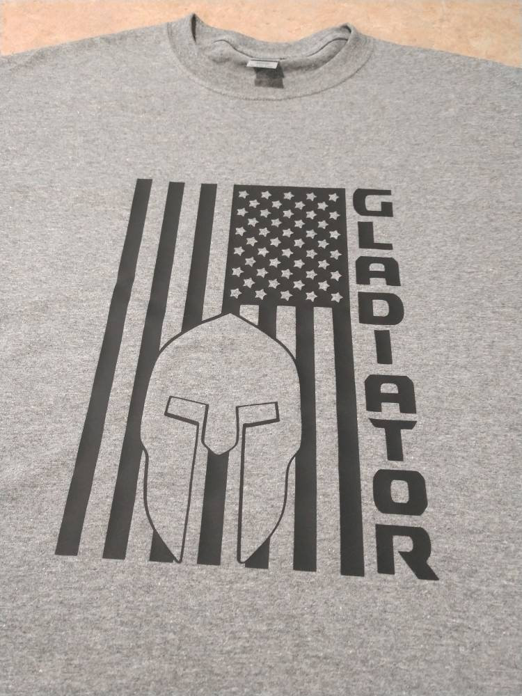 Gladiator American Flag Shirt - Etsy