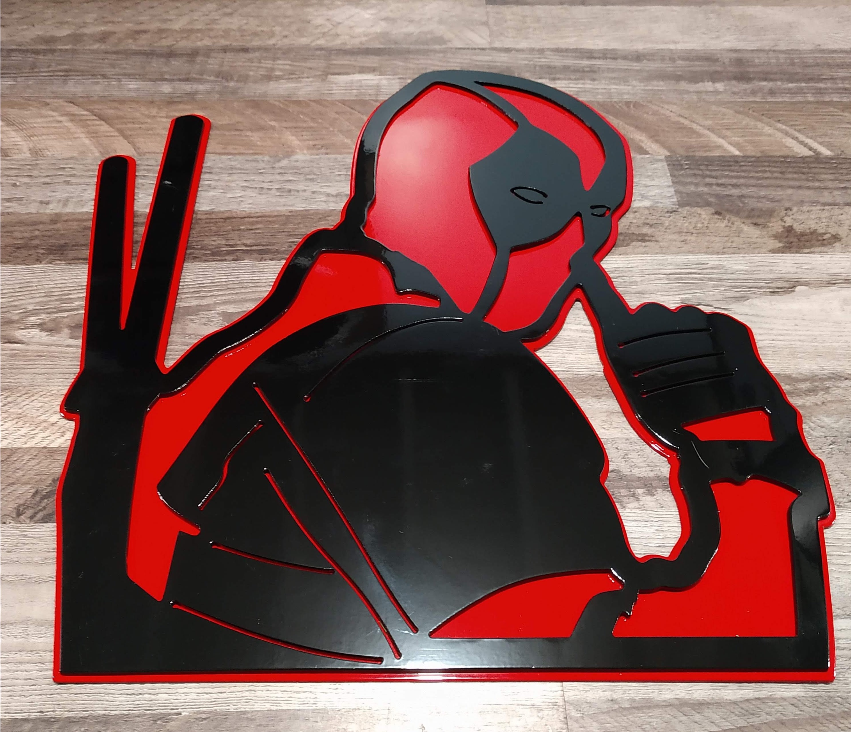 Custom Deadpool metal sign — Mountain Artworx