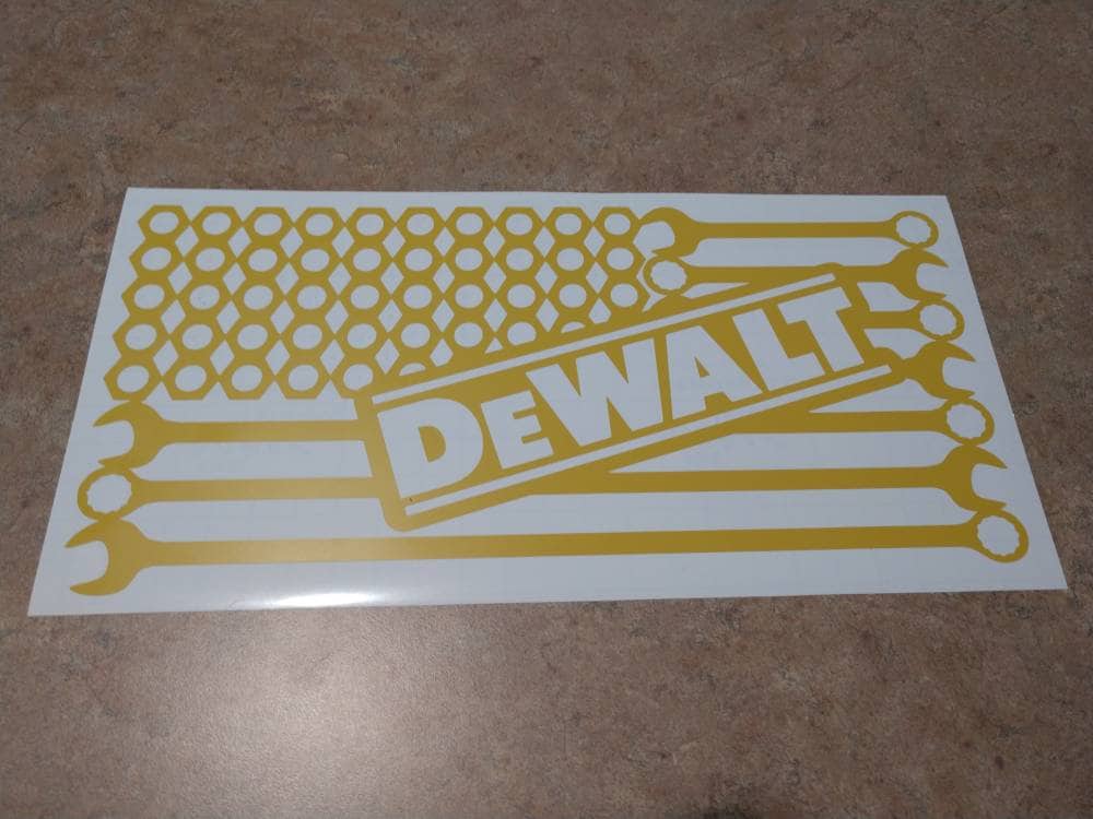 Dewalt Tools Flag Decal - Etsy