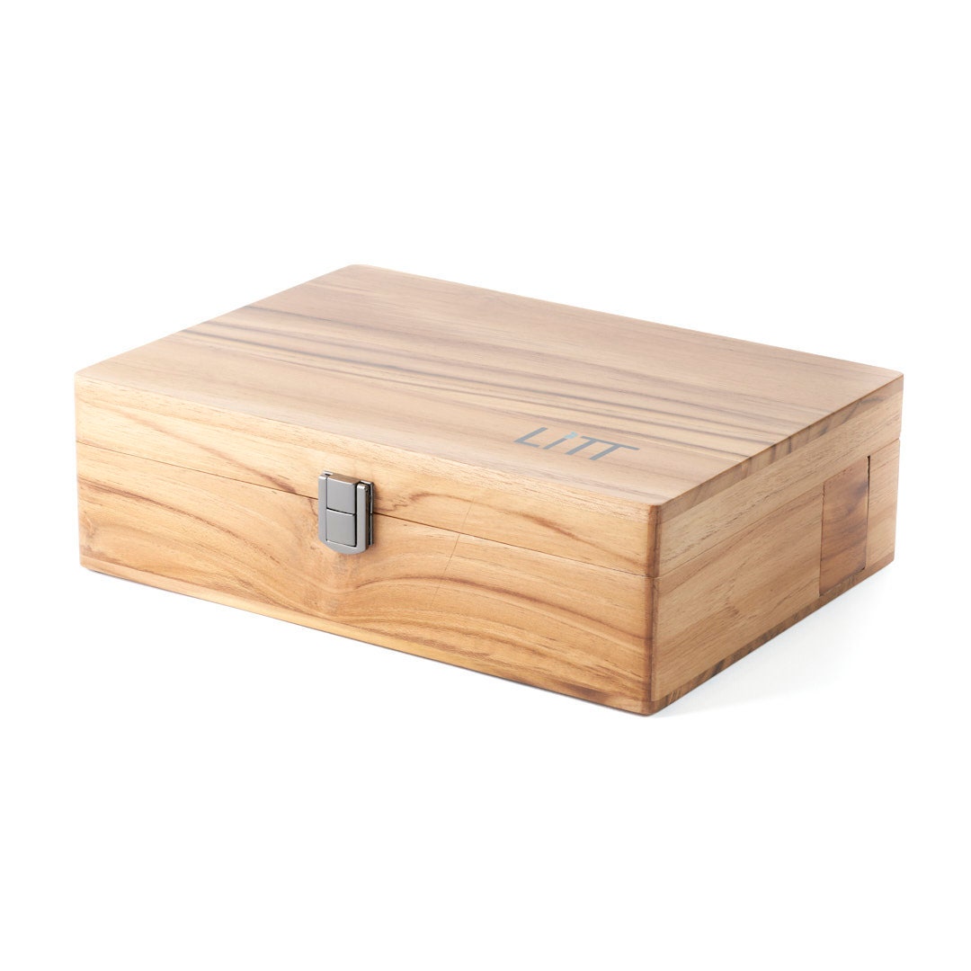 LITT Stash Box – Wooden Accessory Storage Box for Discreet Accessory ...