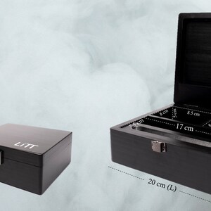 Litt Premium Quality Wooden Stash Box With 3 Compartments - Portable ...