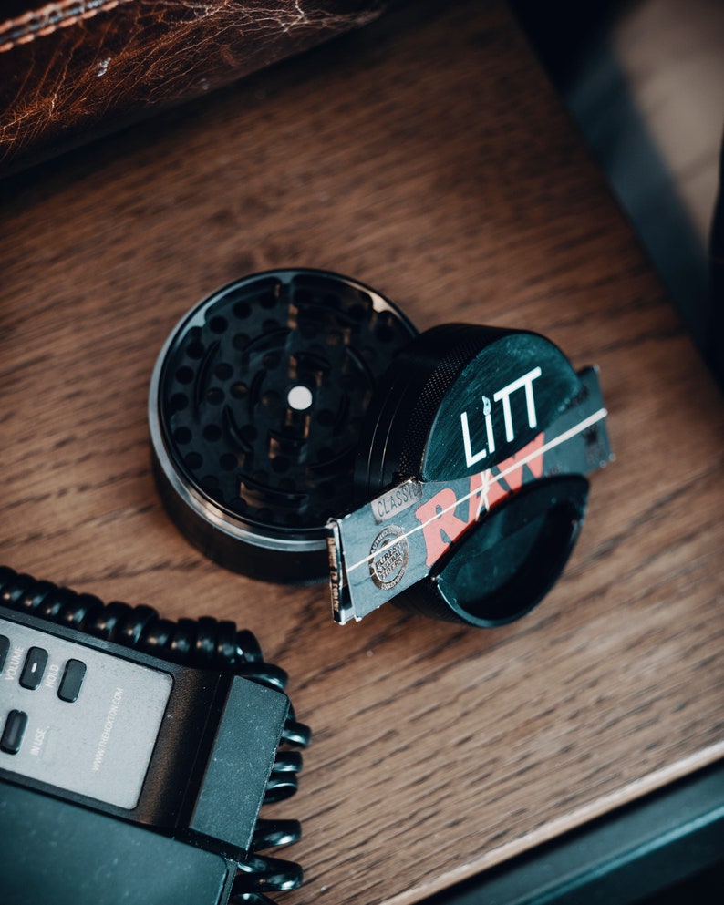 Litt Premium Herb Grinder With Built in Rolling Paper Sharp - Etsy