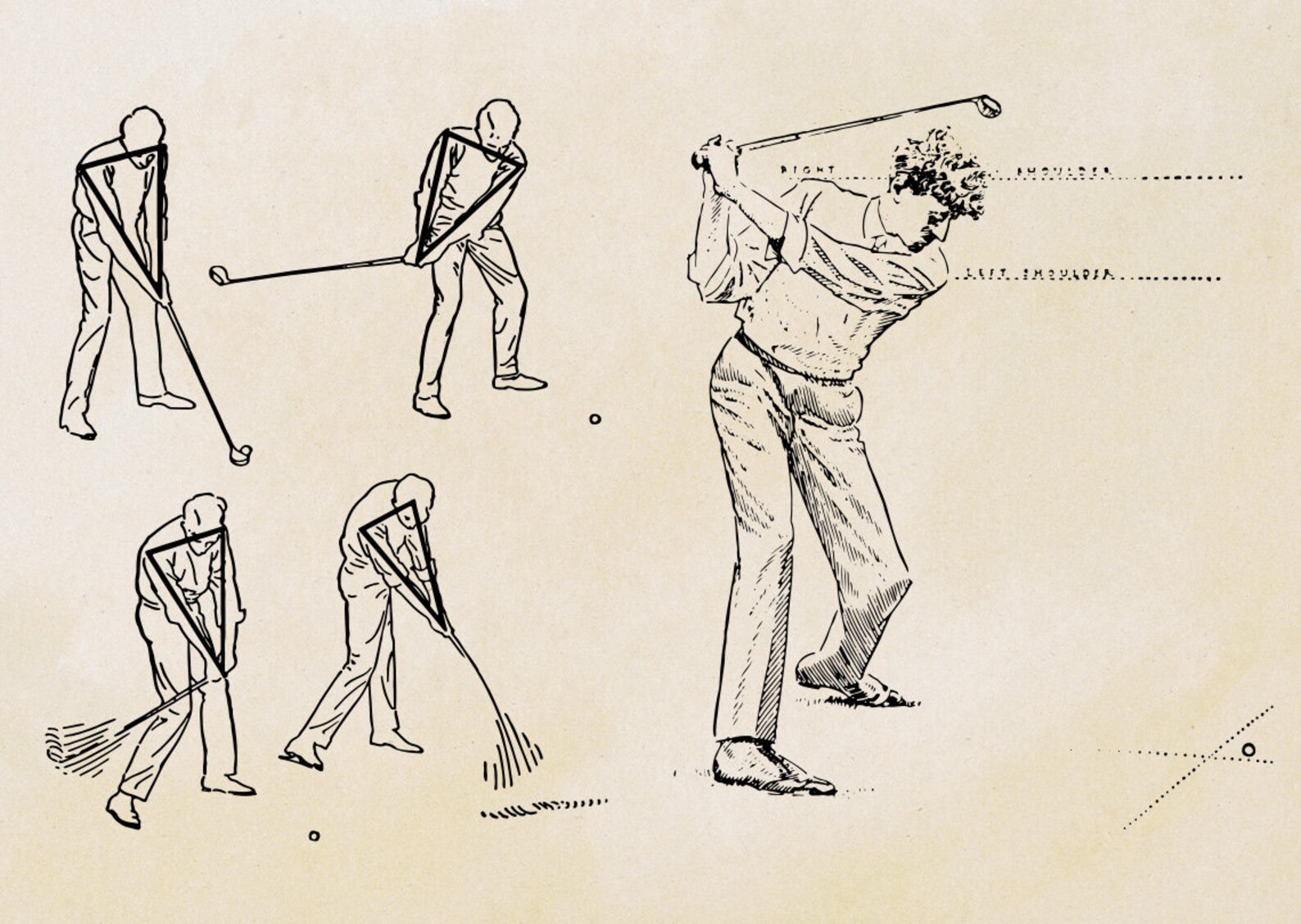 1920s Vintage Golf Guide Clipart Svg, Png, Dxf, Jpg, Instant Download ...