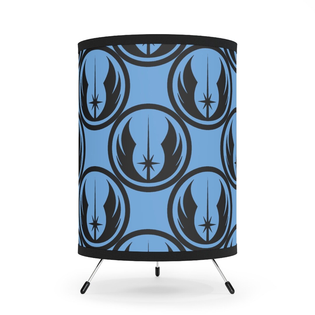 Star Wars Tripod Lamp - Jedi Symbol - Home Decor, Decoration, Desk ...