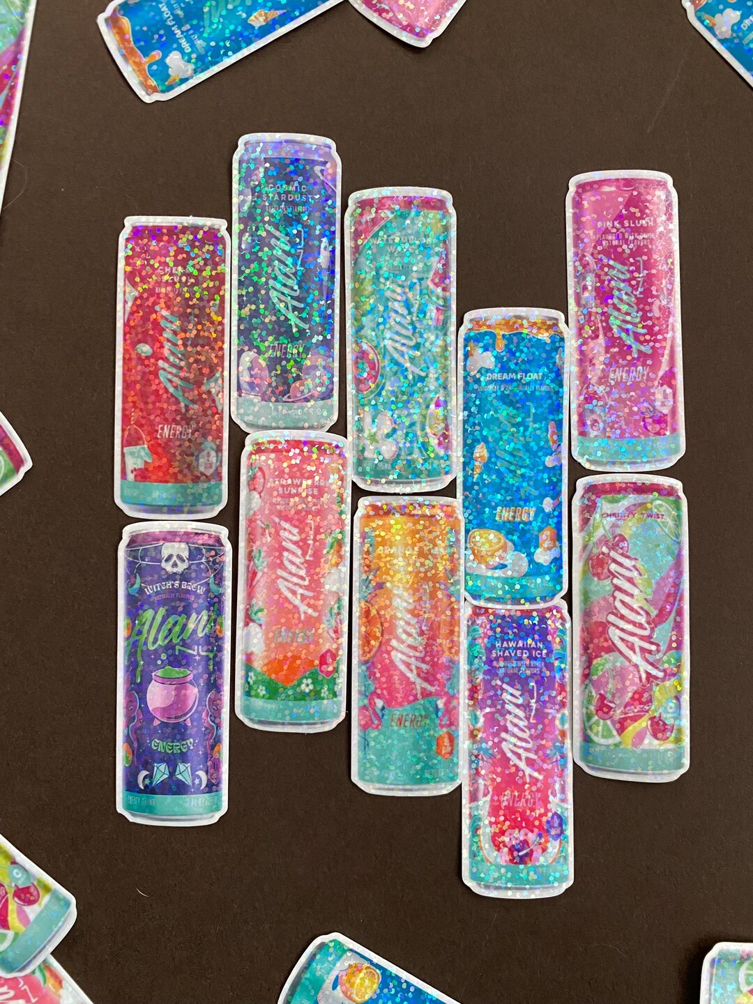 Trendy Girly Sparkly Energy Drink Stickers - Etsy
