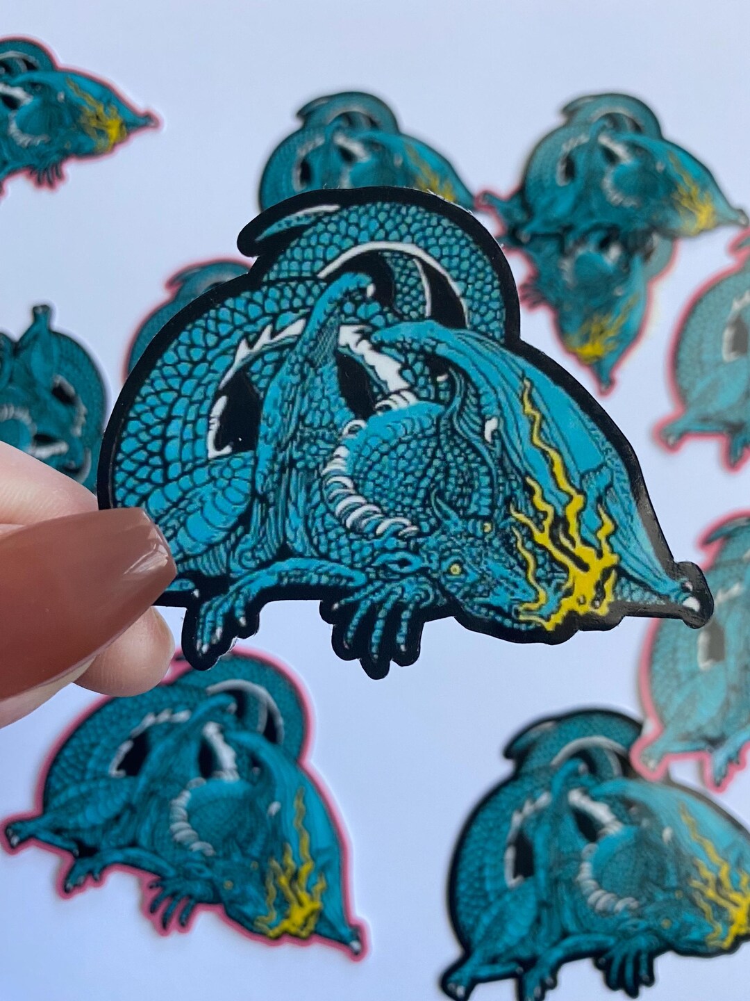 TOP Scaled and Icy Trash Dragon Sticker - Etsy