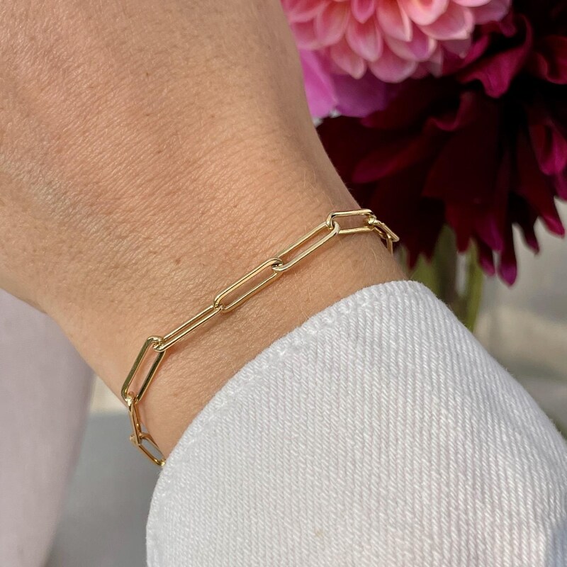 Chunky Paperclip Bracelet - Etsy