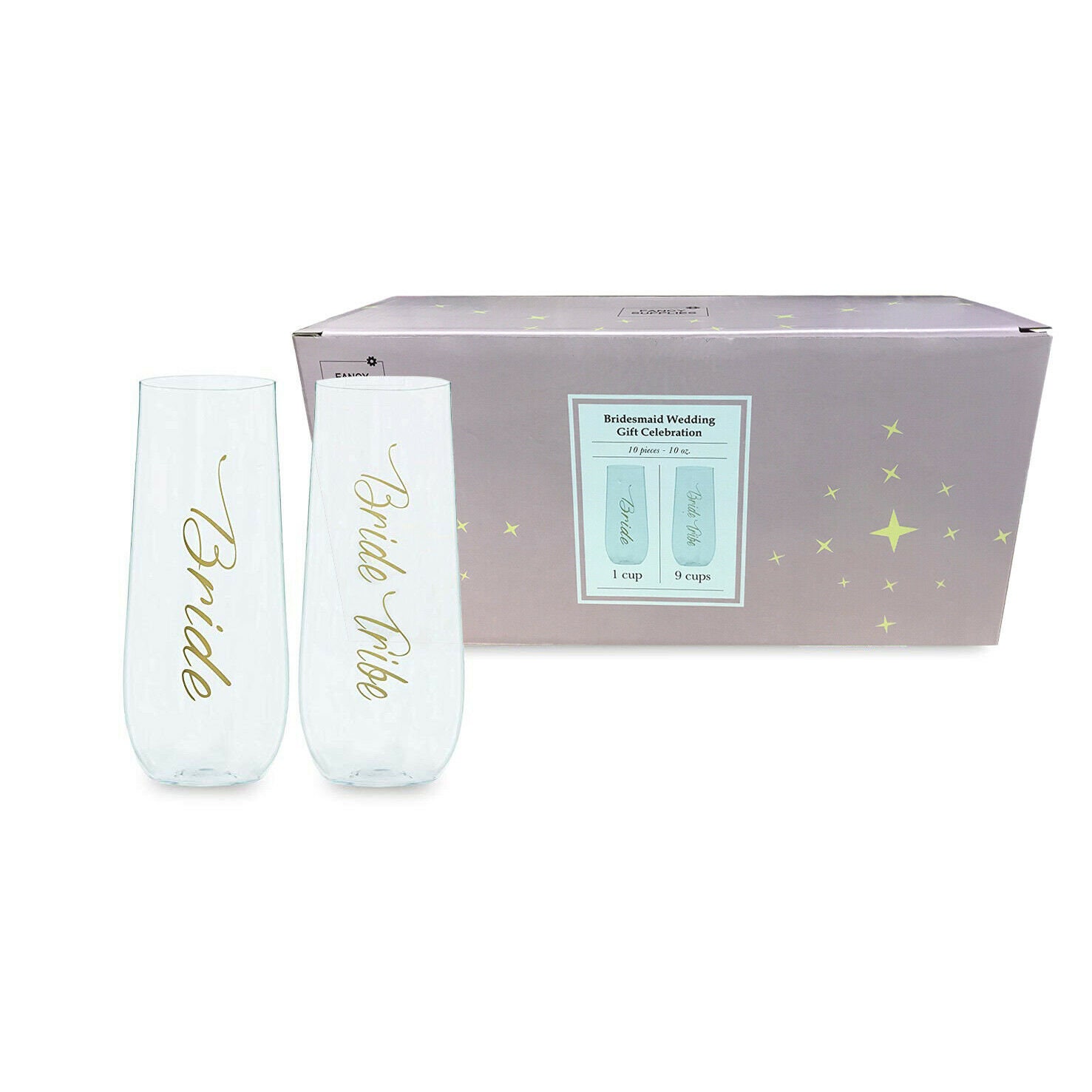 Bride Tribe Champagne Flutes Cup Wedding Bachelorette Plastic | Etsy