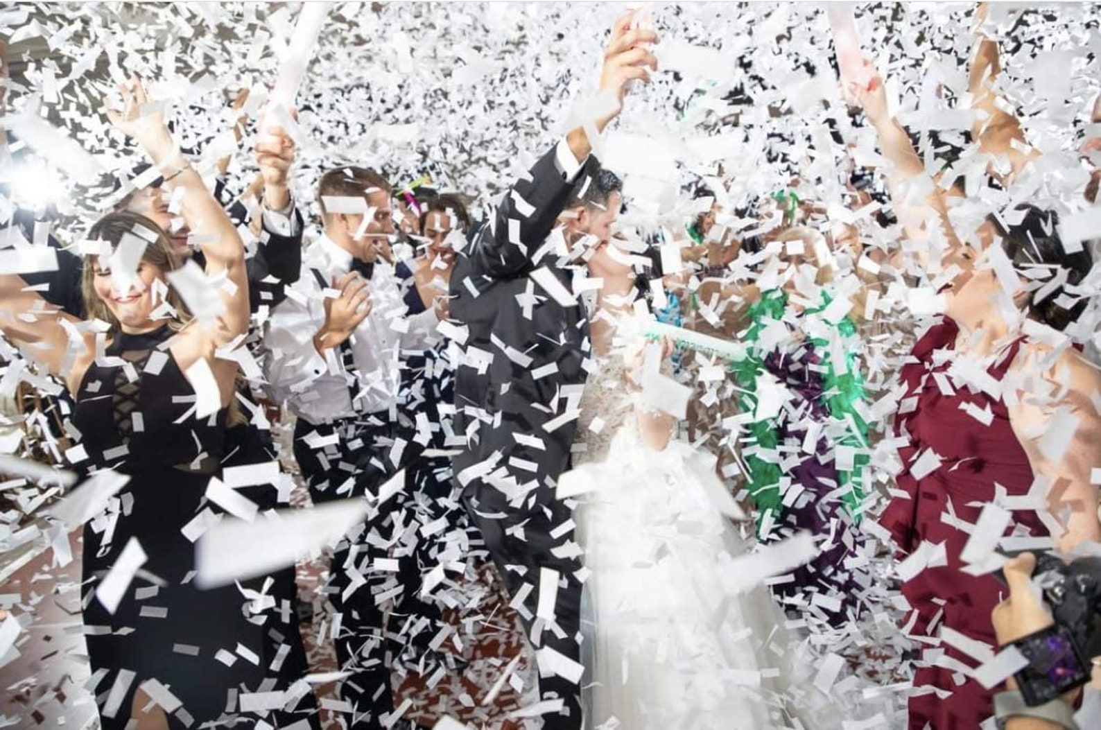 White Confetti Sticks Wedding Celebrations Pack of 20 - Etsy