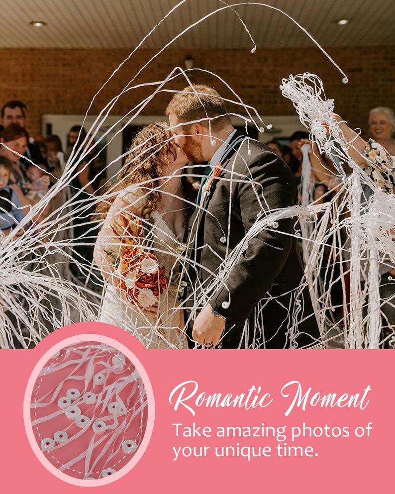 10 Pack White Streamers - Etsy