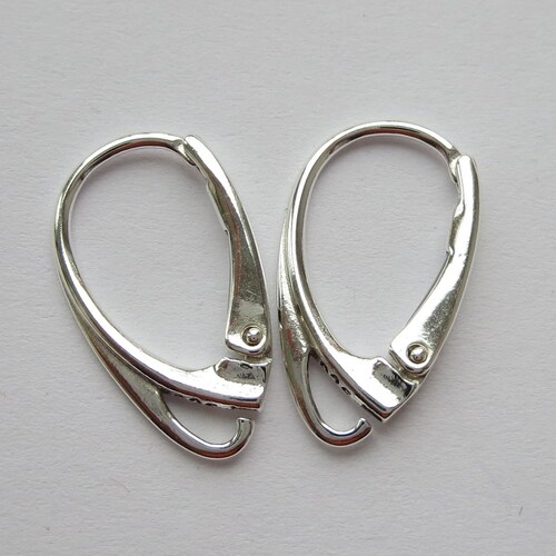 2 100 Pc Solid Sterling Silver 925 Leverback Earring Hooks - Etsy