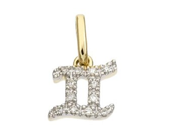 Gemini Gold Pendant - Etsy