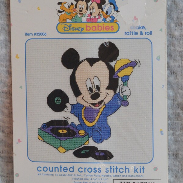 Mickey Cross Stitch - Etsy