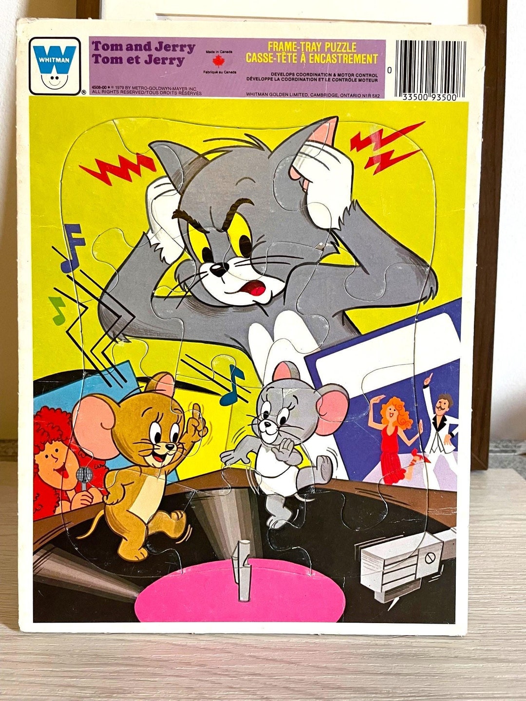 Tom & Jerry Frame-tray Puzzle 1979 WHITMAN Français and English - Etsy