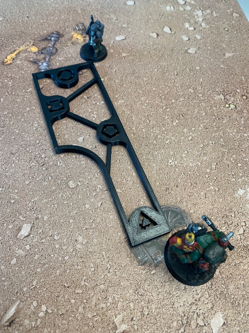 Skeletonized Kill Team Measurement Tool 6 Inch Range | Etsy