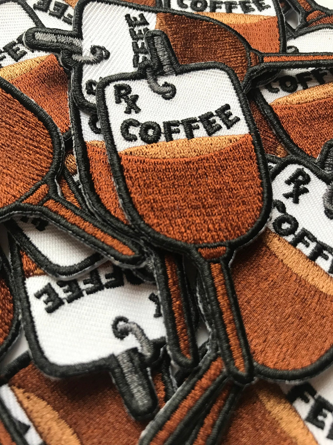 Coffee IV Bag Embroidered Iron-on Patch Coffee Patch - Etsy