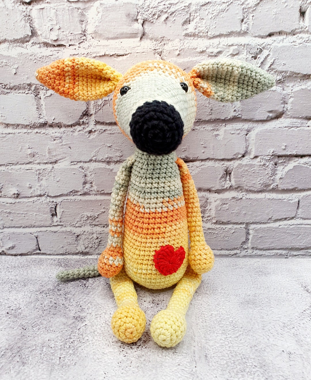 Crochet Greyhound Stuffed Amigurumi Handmade - Etsy