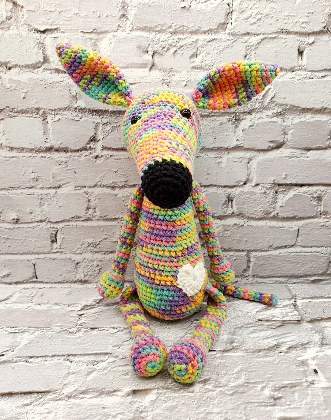 Crochet Greyhound Whippet Galgo Stuffed Amigurumi Handmade - Etsy UK