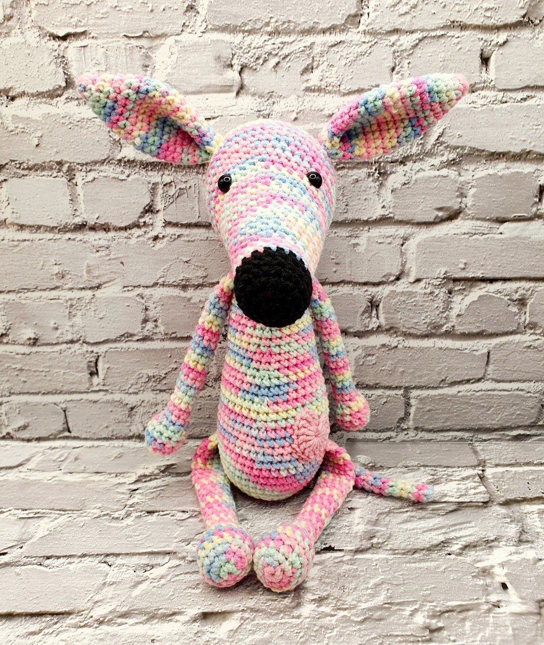 Crochet Greyhound Stuffed Amigurumi Handmade - Etsy