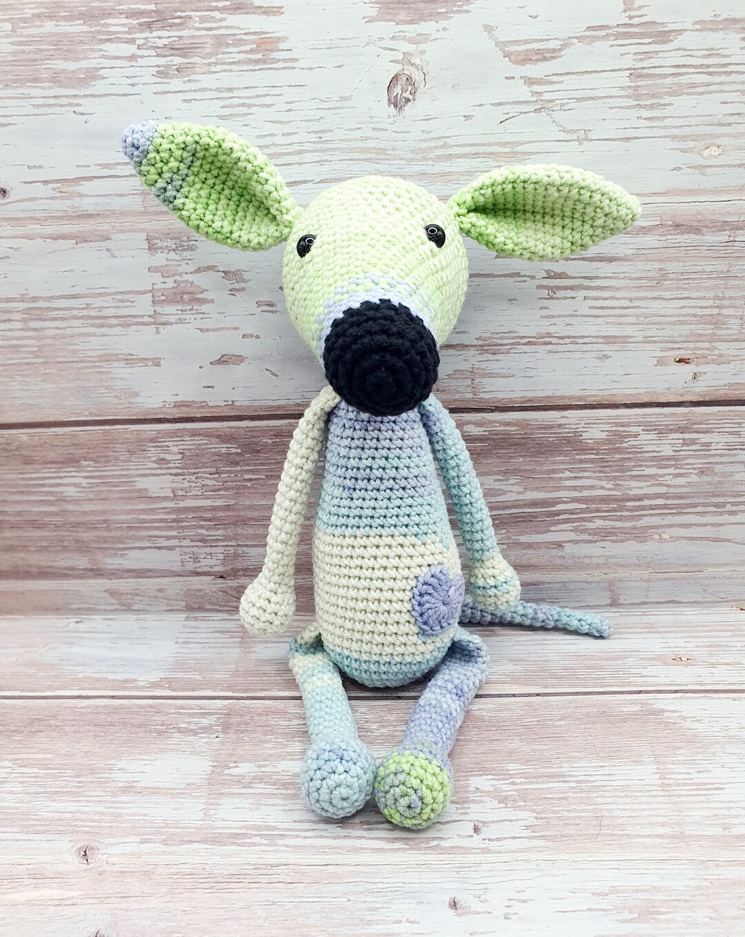 Crochet Greyhound Whippet Galgo Stuffed Amigurumi Handmade - Etsy