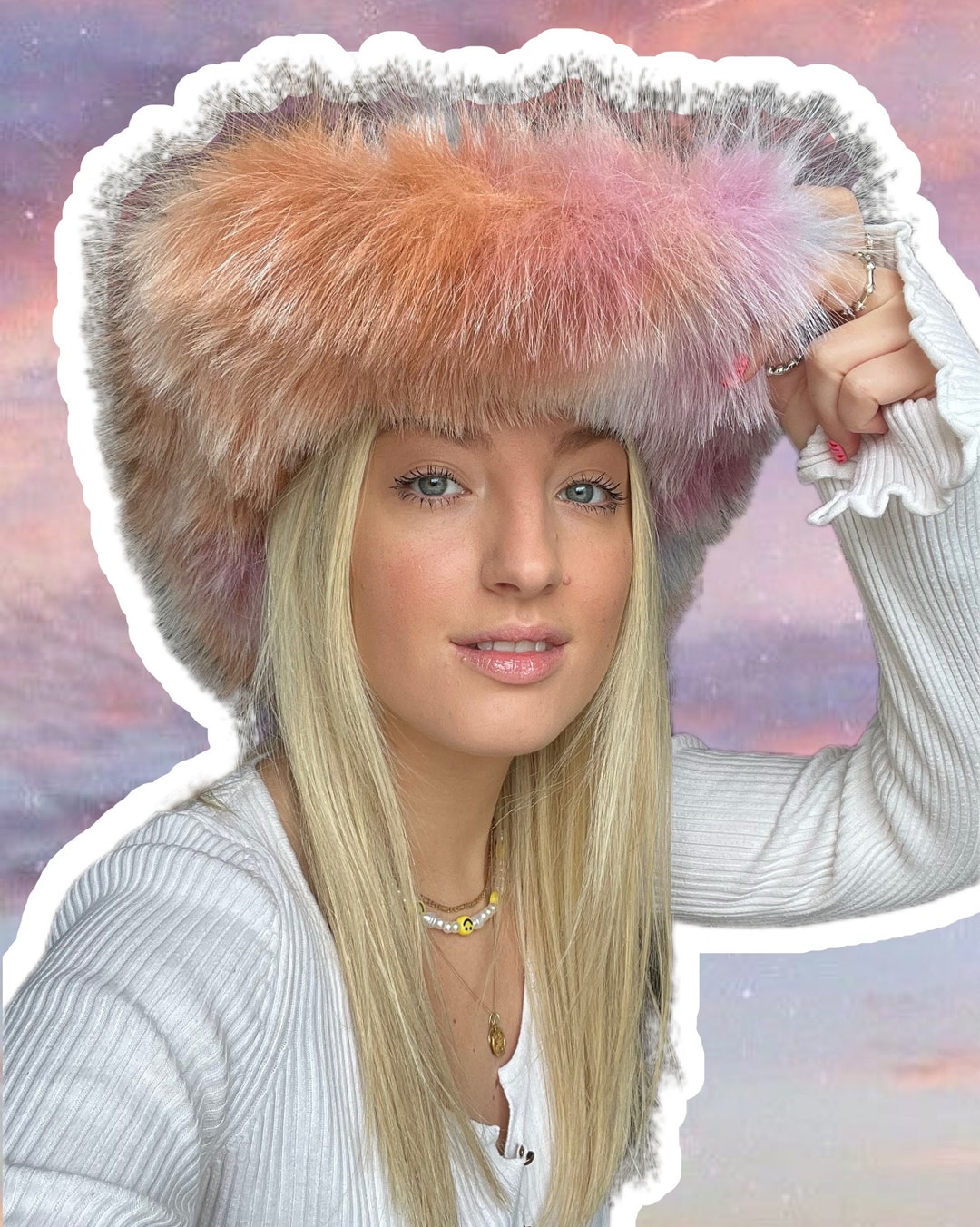 Furry Cowgirl Hat • Pastel Fluffy Cowboy Hat • Furry Festival Hat • Big ...