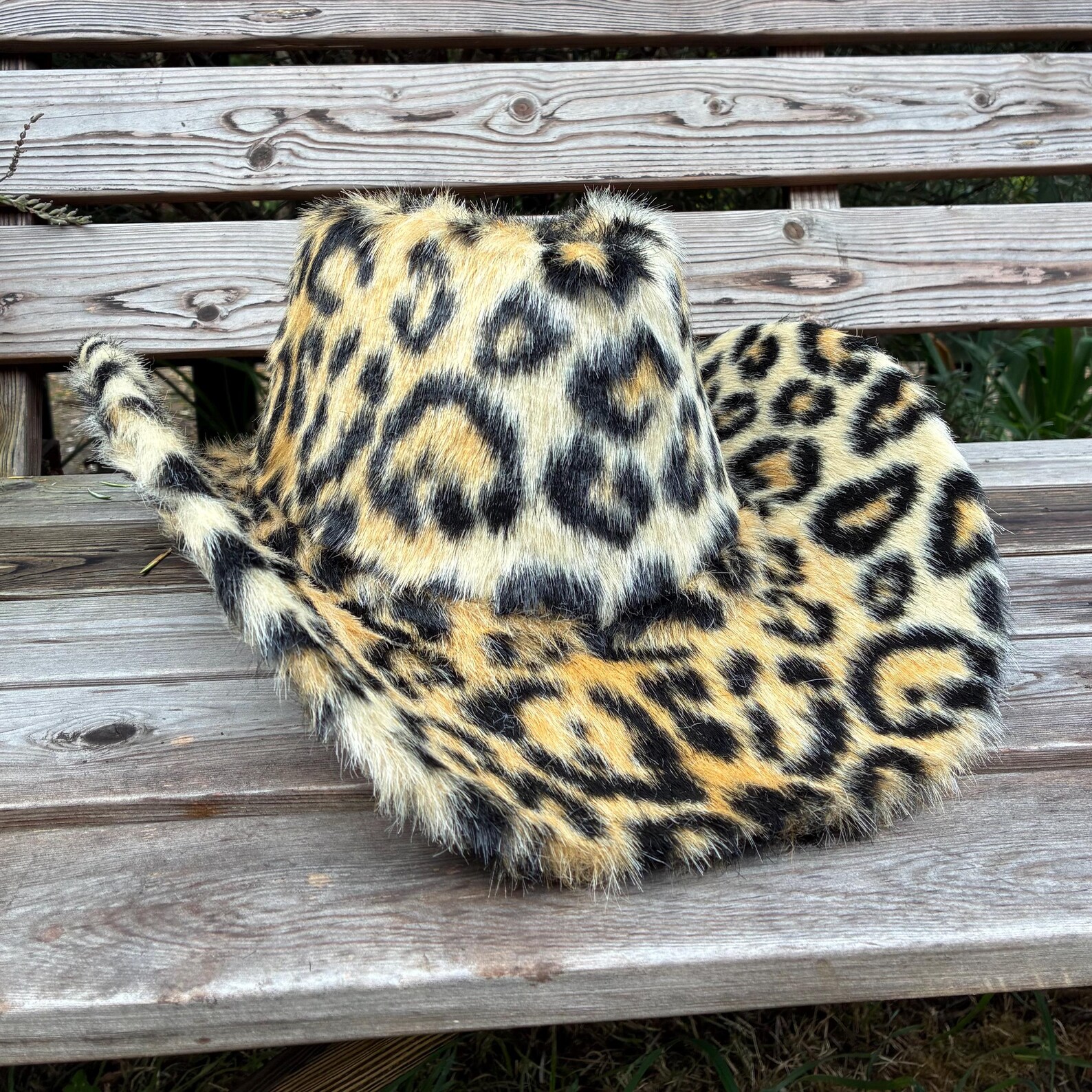 Snow Leopard Fur Cowboy Hat • Furry Hat • Cowgirl Party Hat • Animal ...