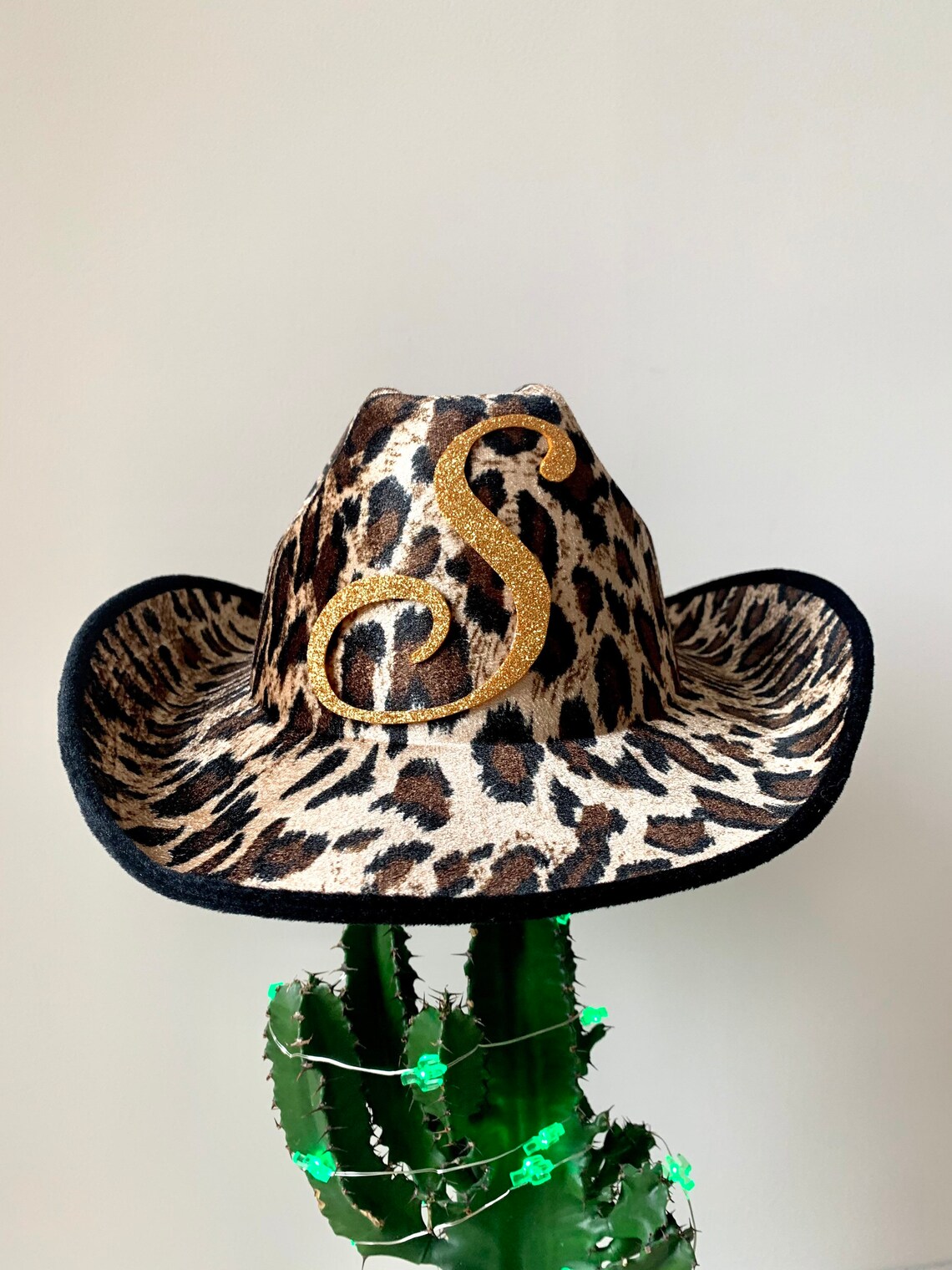 Cowgirl Hat Leopard Print Cowboy Hat Personalised Cowboy | Etsy