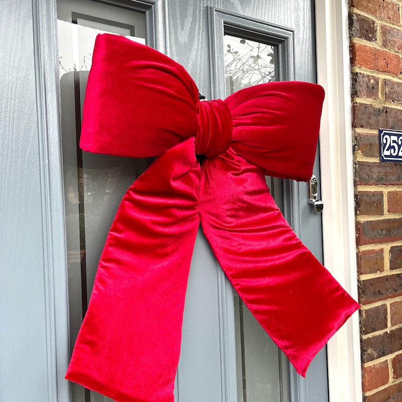 Extra Large Red Christmas Bow - Etsy UK