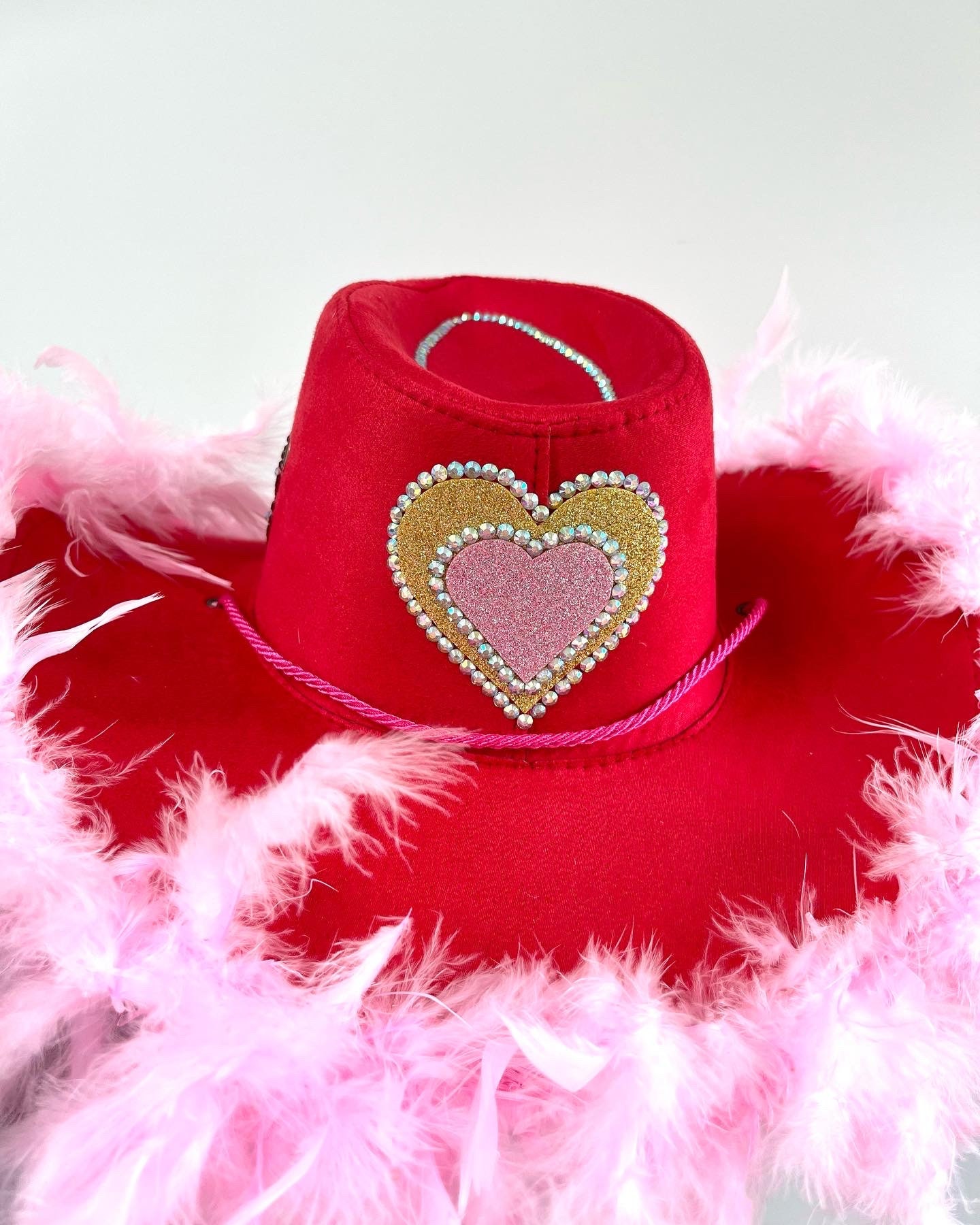 Black Cowboy Hats 6 Pack 6 Pcs Cowboy Hats With Feather Boa - Western ...