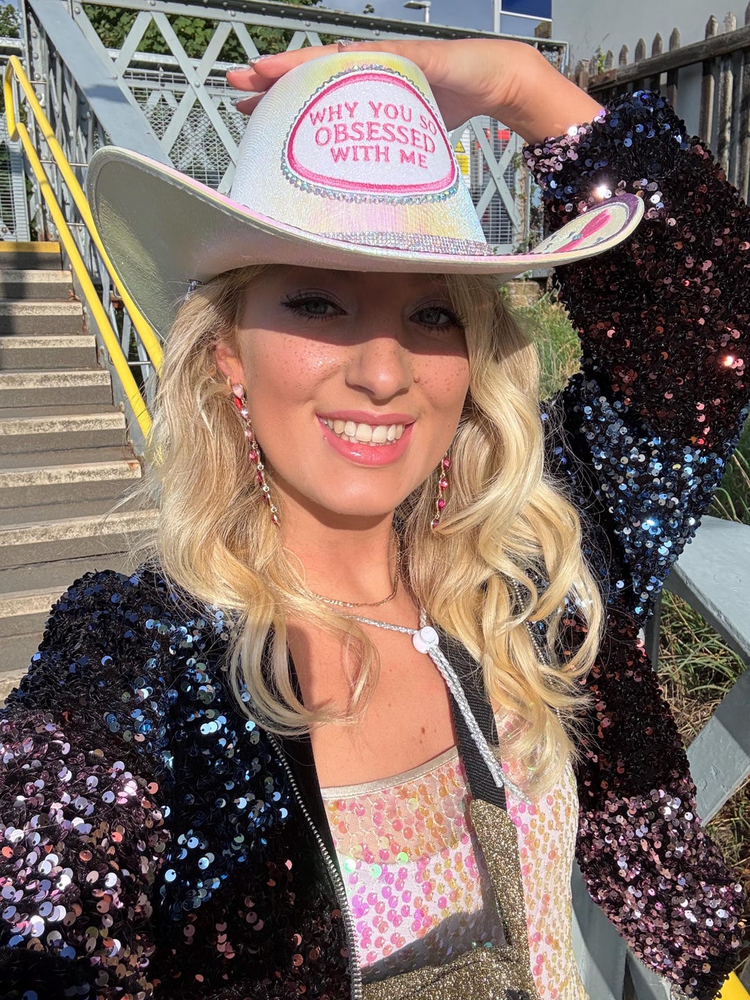 Mariah Carey Inspired Cowboy Hat: Rhinestone Cowgirl Hat - Etsy
