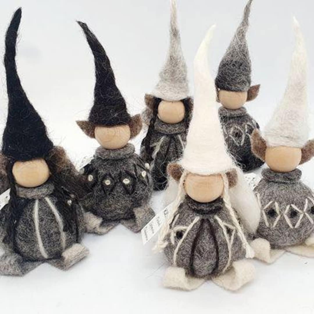 Icelandic Felted Wool Elf Handmade - Etsy
