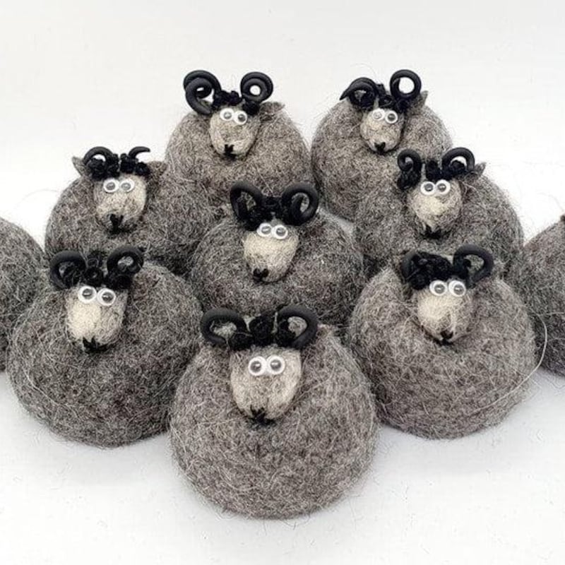 Mini Wool Sheep Handmade - Etsy