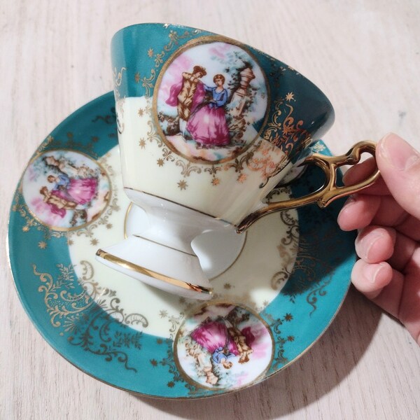 Footed Tea Cup - Etsy