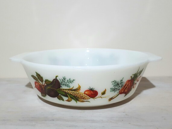 Vintage Jaj Pyrex Made in England Market Garden casserole bowl very ...