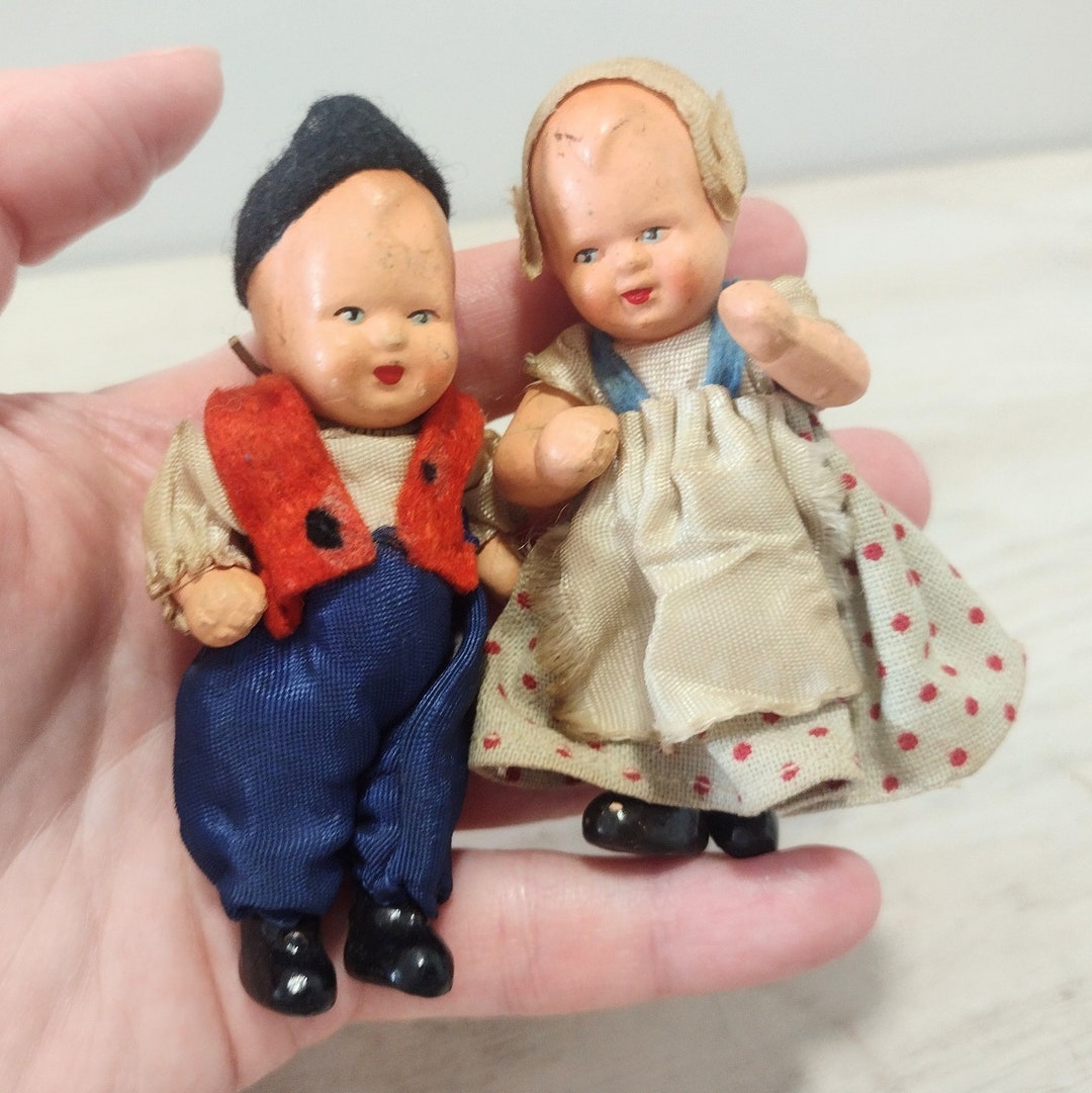 Pair of Antique German Hertwig Bisque Miniature Dollhouses - Etsy