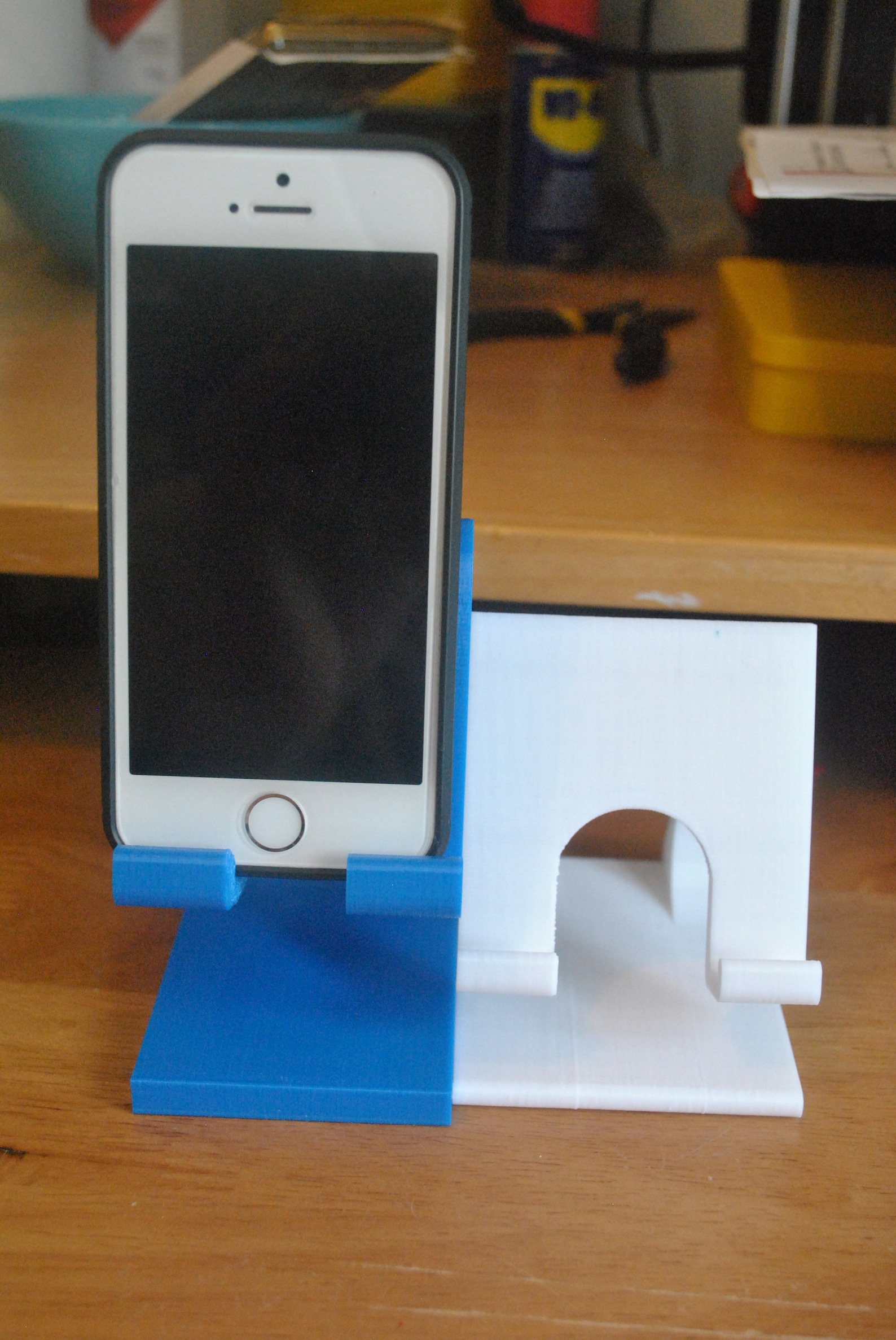Universal Phone Stand With Charging Wire Port - Etsy