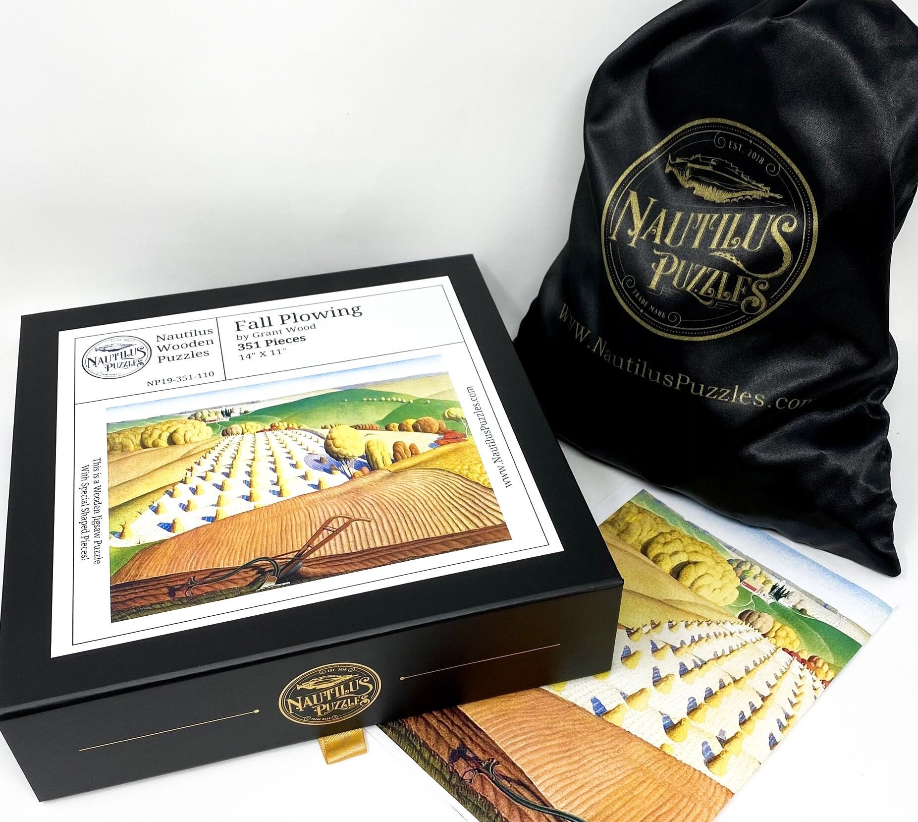 Wooden Jigsaw Puzzles for Adults Fall Plowing by Grant Wood - Etsy