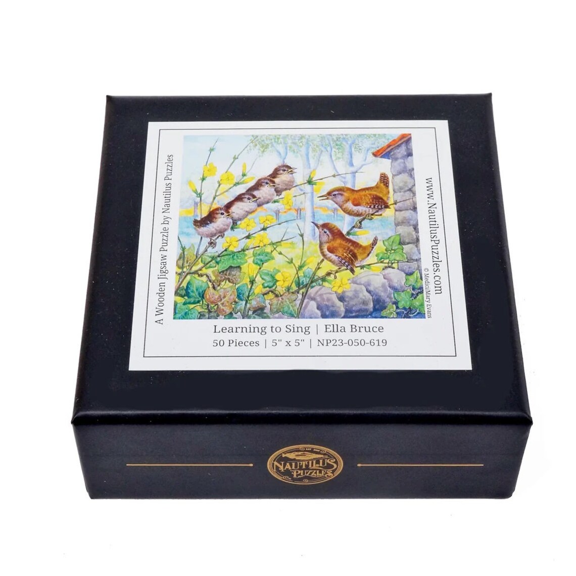 Bird Wooden Puzzles for Adults 50 Pieces by Nautiluspuzzles® - Mini ...