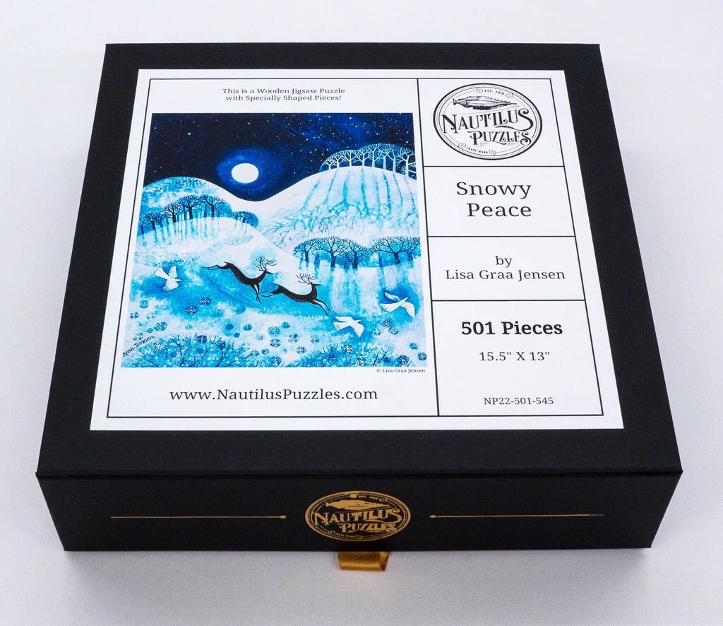 Wooden Jigsaw Puzzles for Adults Snowy Peace 501 Piece Wooden - Etsy
