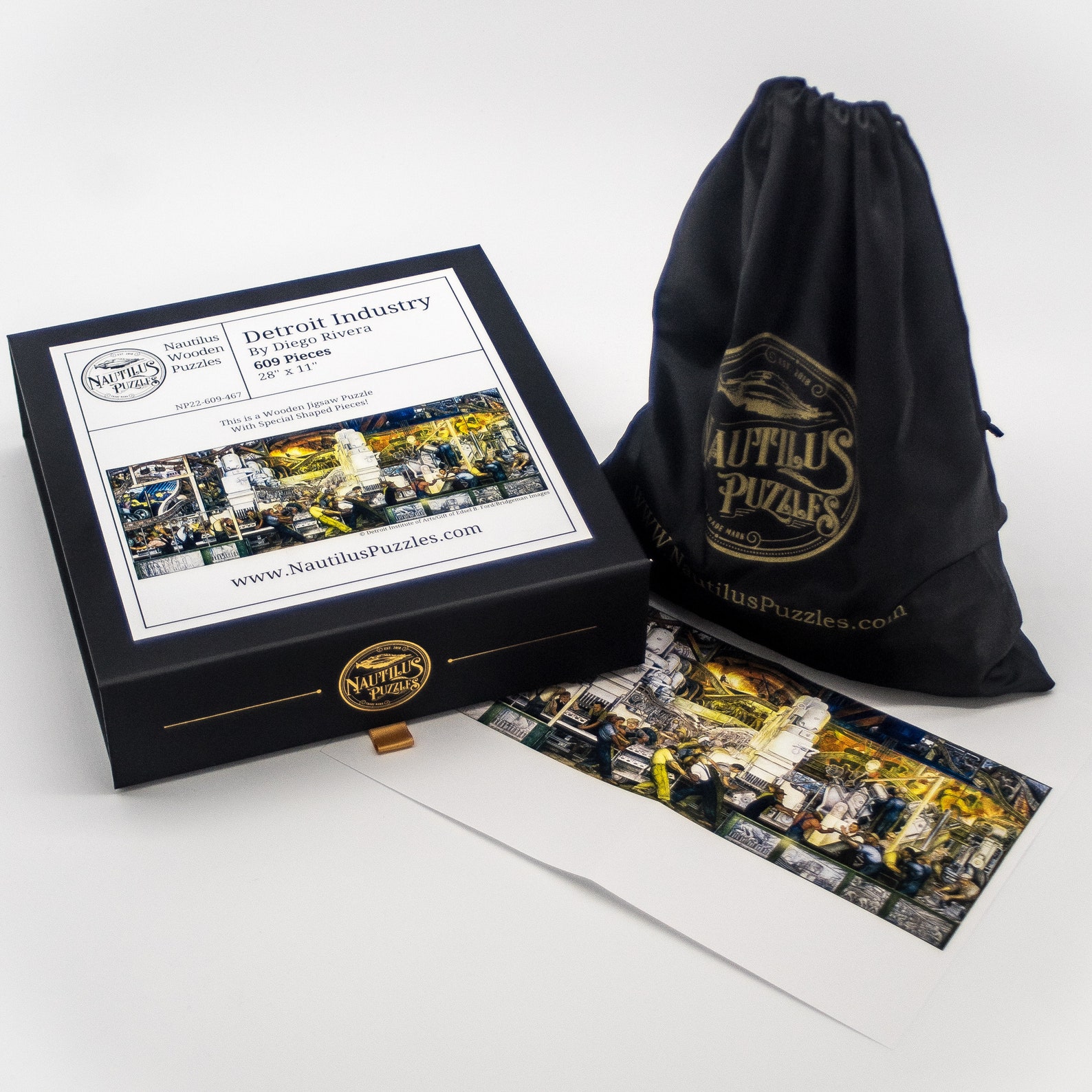 Wooden Jigsaw Puzzles for Adults Detroit Industry North | Etsy