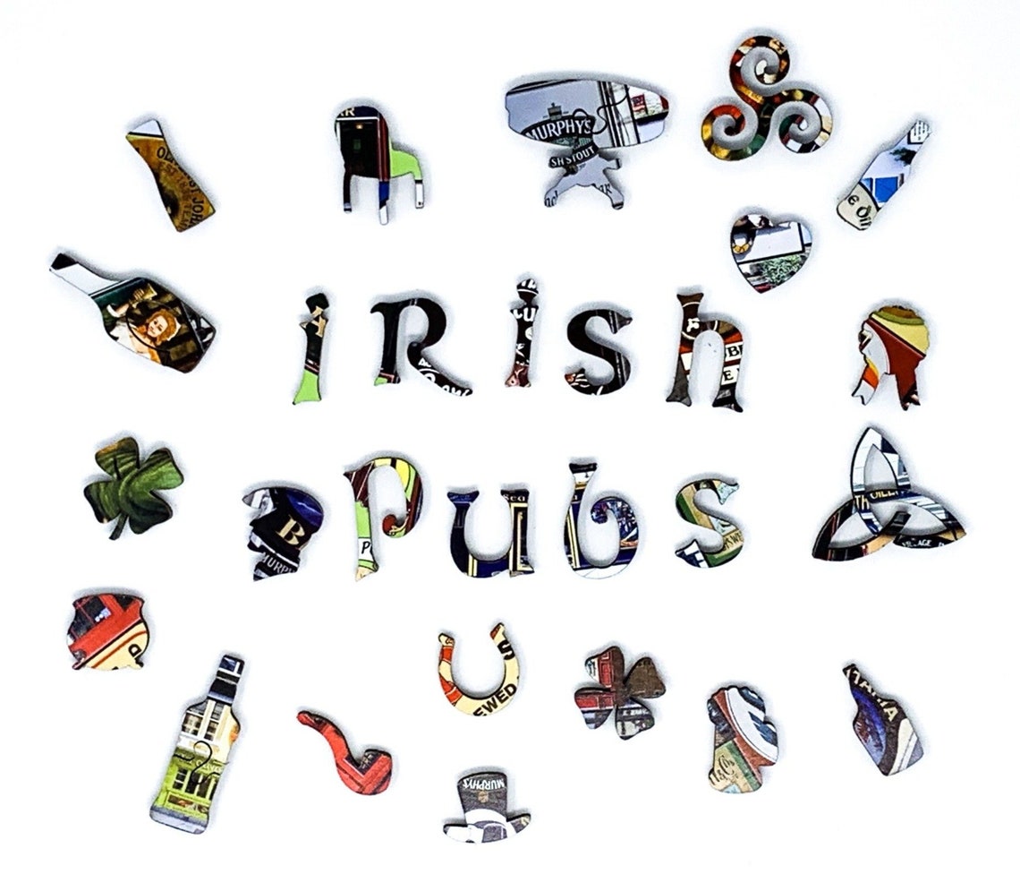 Wooden Jigsaw Puzzles for Adults Irish Pubs 201 Piece - Etsy