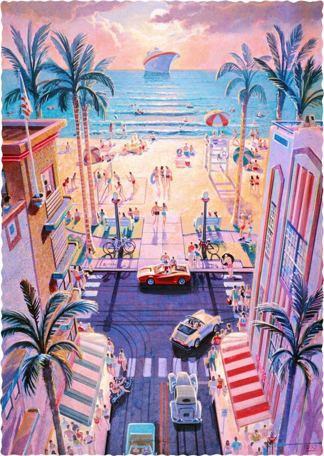 South Beach, Miami Wooden Jigsaw Puzzles for Adults 480 Pieces by ...